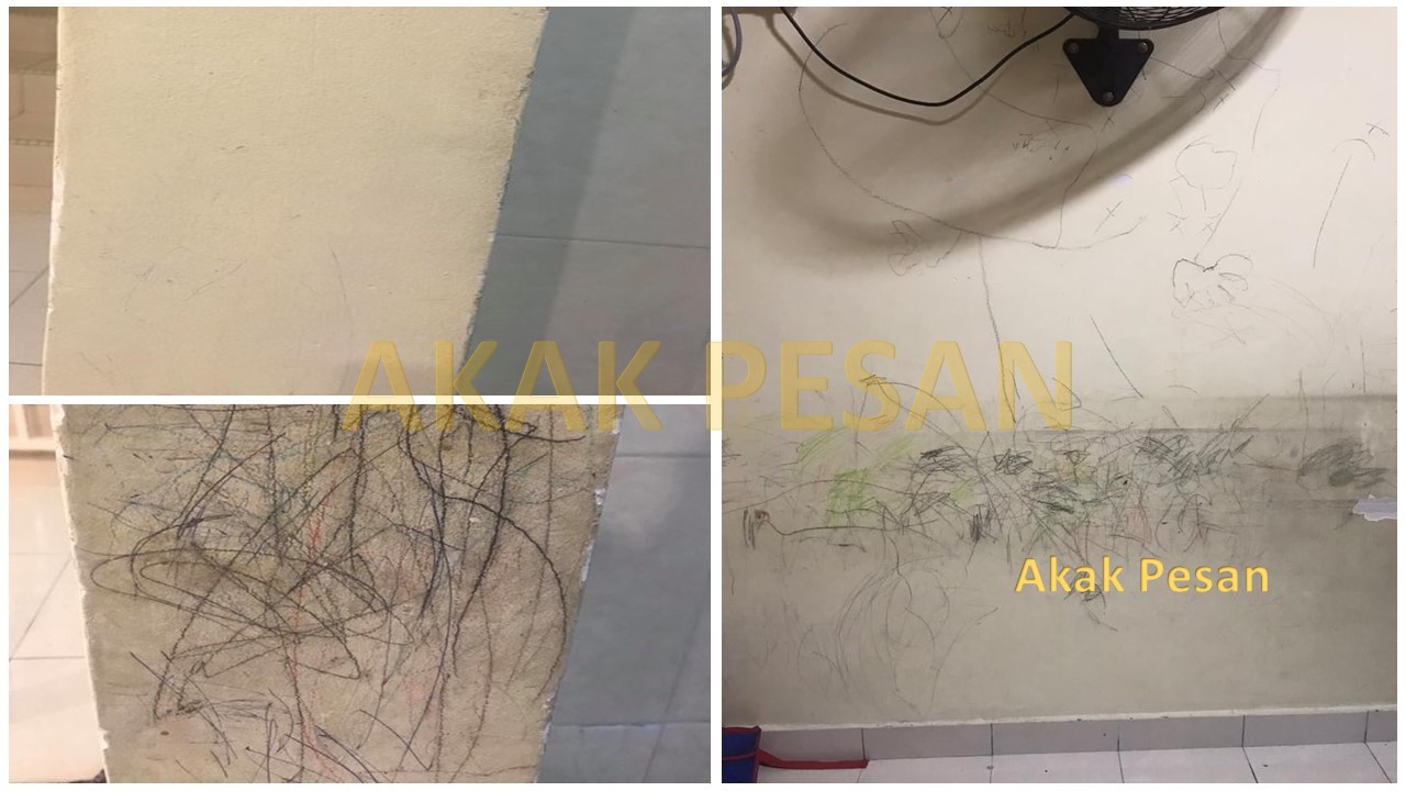 Dinding Kembali Bersih Kesan Conteng Anak Hilang Ikut Kaedah Mudah Ini ...