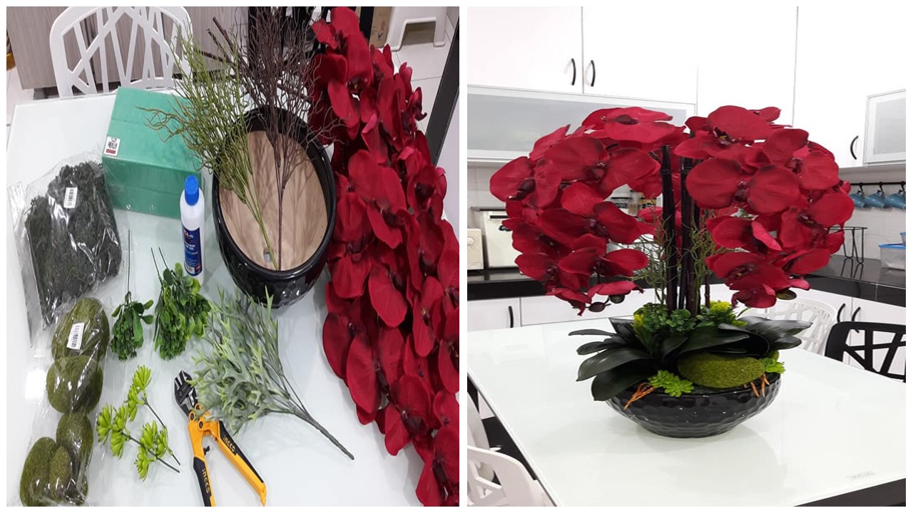 Gubah Bunga Orkid Paling Simple Ibu Ini Tunjuk Cara Memang Cantik ...