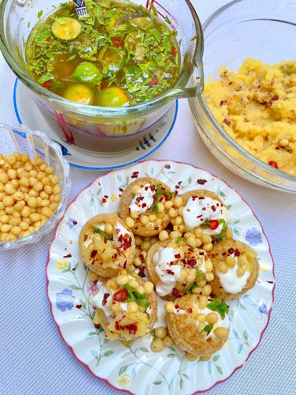 Resepi Pani Puri homemade gaya India Utara