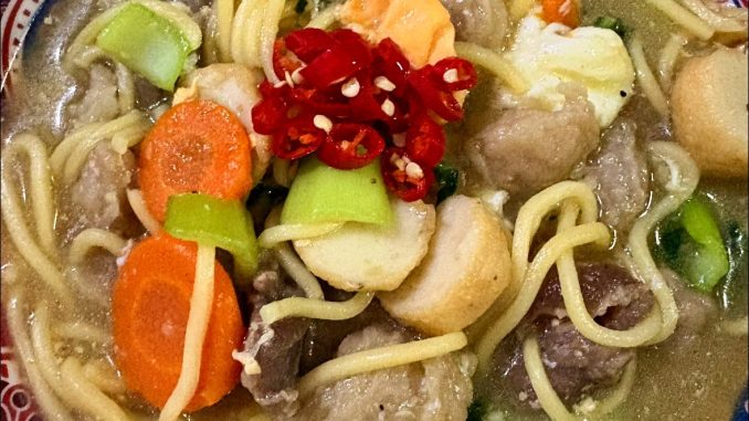 Mee Rebus Daging Ala Ganung