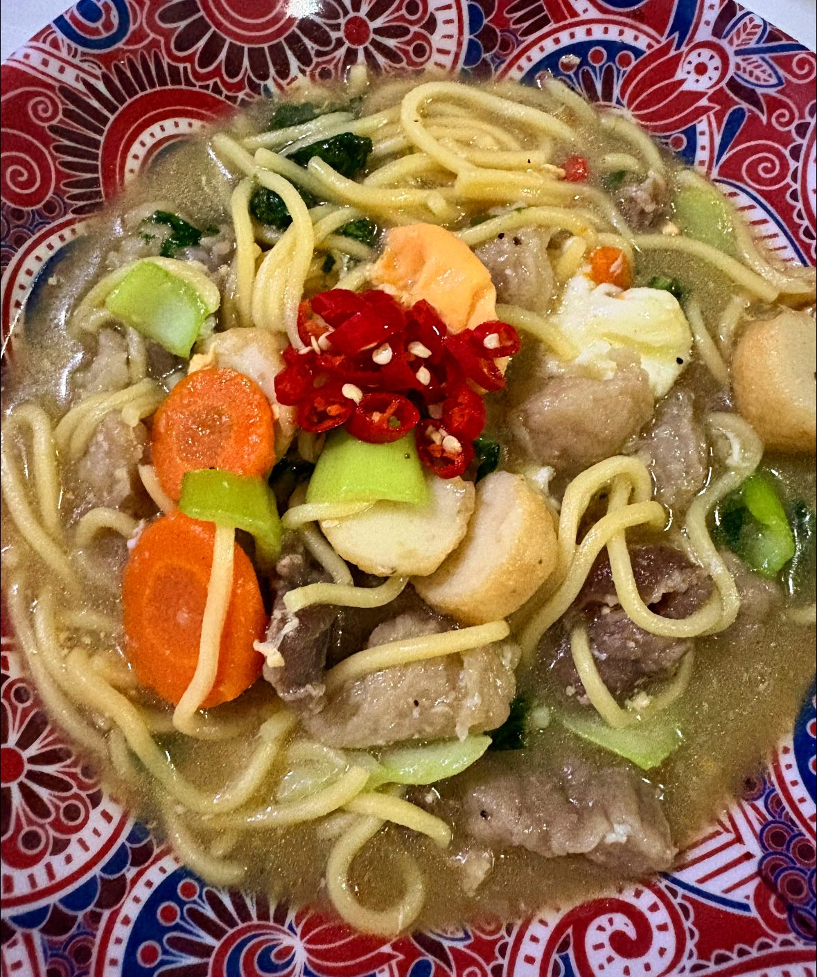 Mee Rebus Daging Ala Ganung