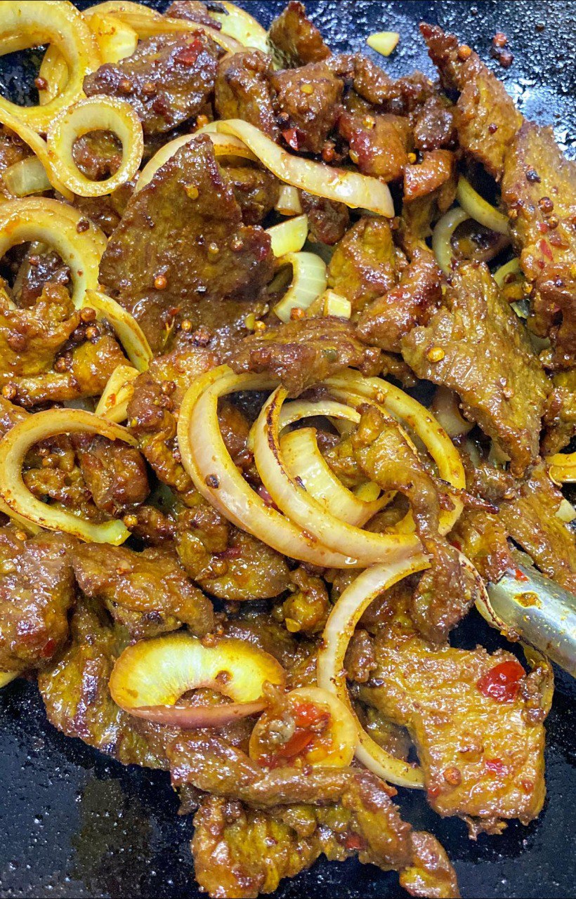 Resepi Daging Goreng Ketumbar & Telur Mata Kicap