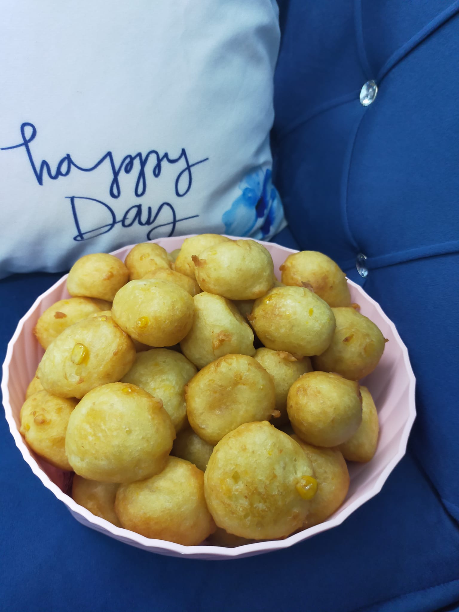 Resepi Cekodok Jagung Lemak Manis, Lembut Gebu & Wangi!